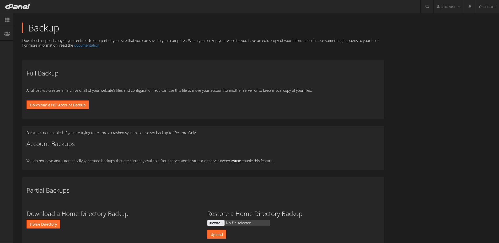 How To Migrate A Cpanel Account To Direct Admin Personal Plexaweb 