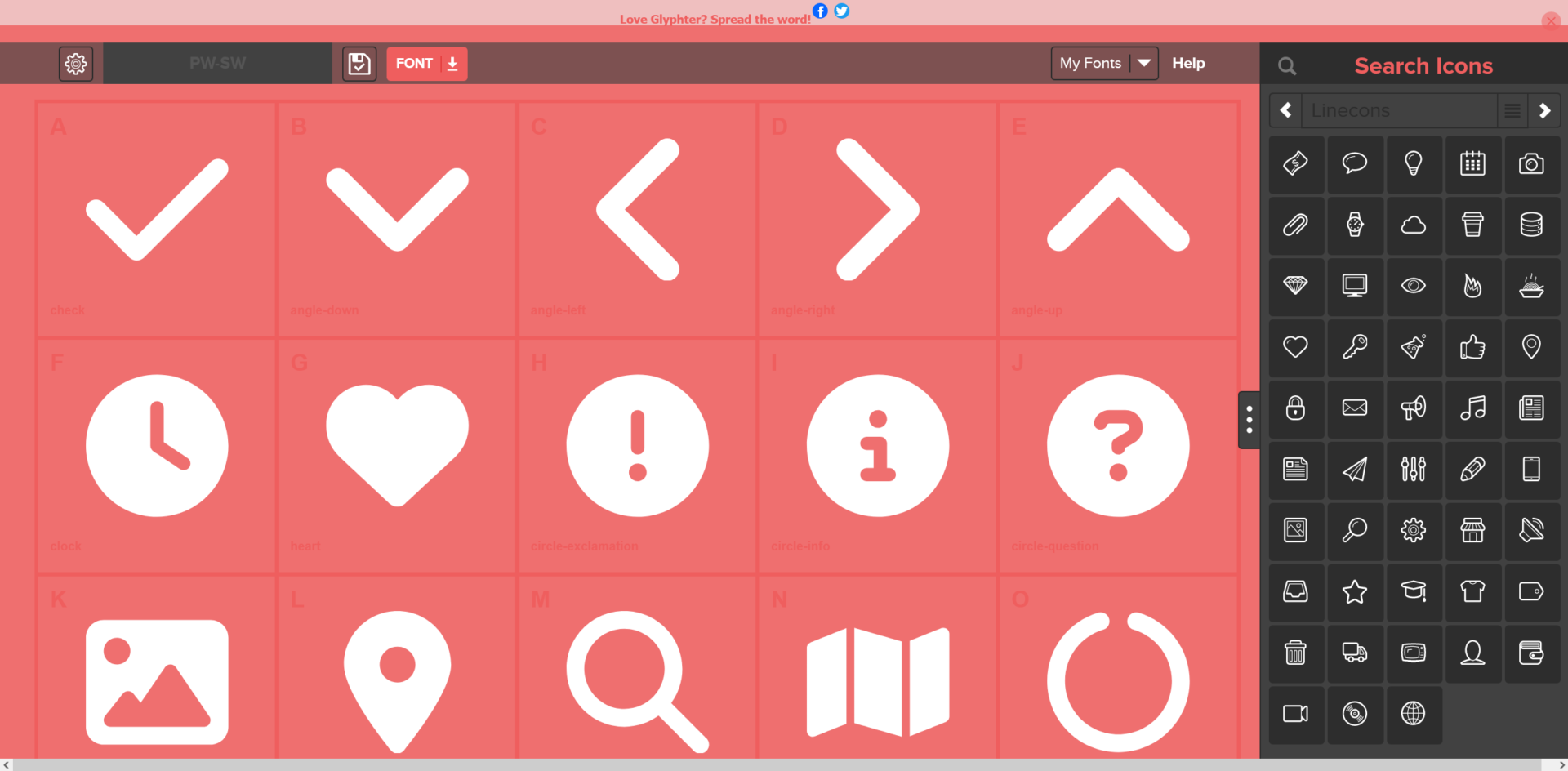 How to make your own "Font Awesome" type of font | Plexaweb